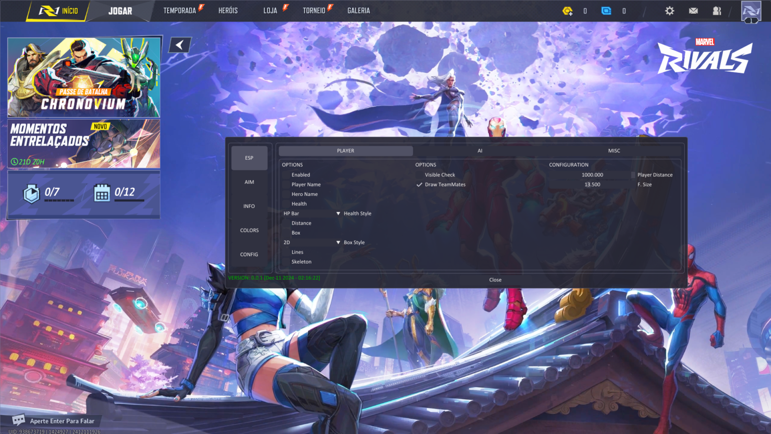 Marvel Rivals Cheat - Shadows 2024